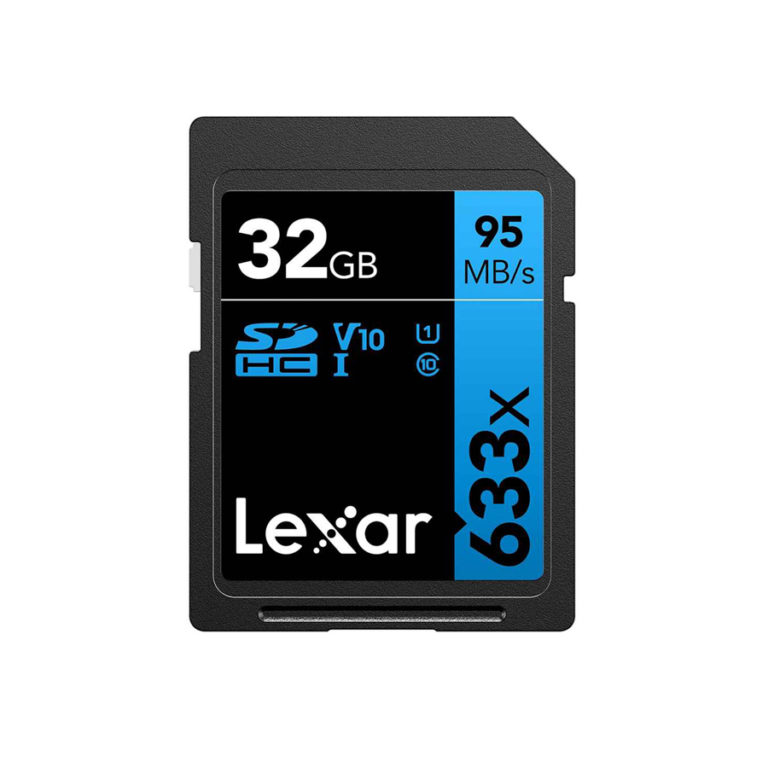 Lexar Scheda SD 32-GB 633X 95-MB/s SDHC V10 U1 UHS-1 - HIGHT-PERFORMANCE - Blue Series - Fotospina